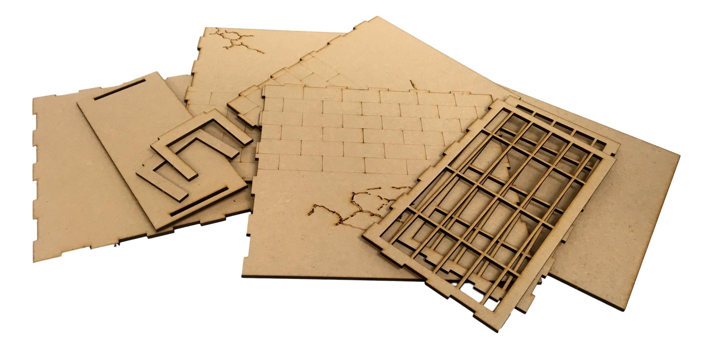 Jail/Prison Cell 5″/6″/7″ Action Figure Diorama Kit Background Scenery ...