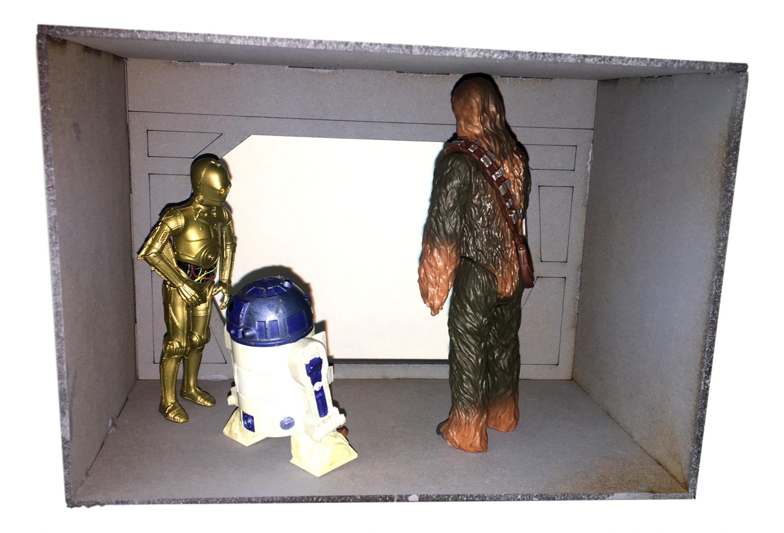 Mini Scene Box #5 Action Figure Spaceship Diorama 3.75″ 1/18 Scale ...