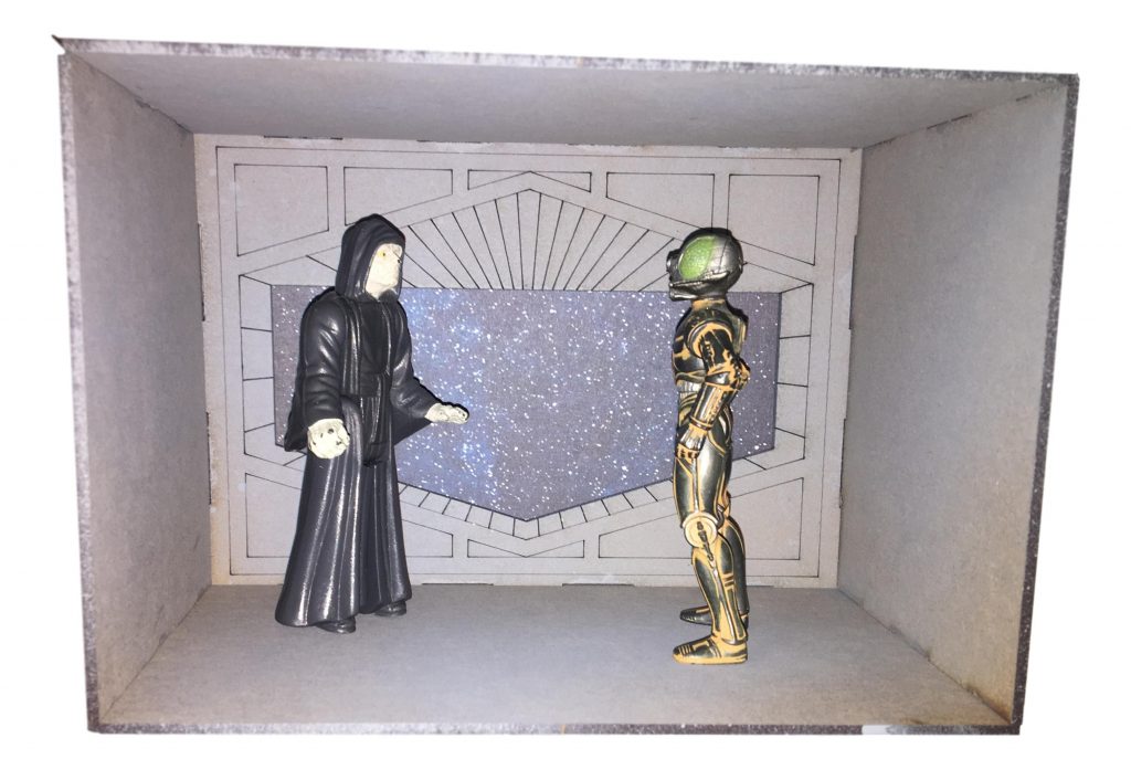 Mini Scene Box #3 Action Figure Spaceship Diorama 3.75″ 1/18 Scale ...