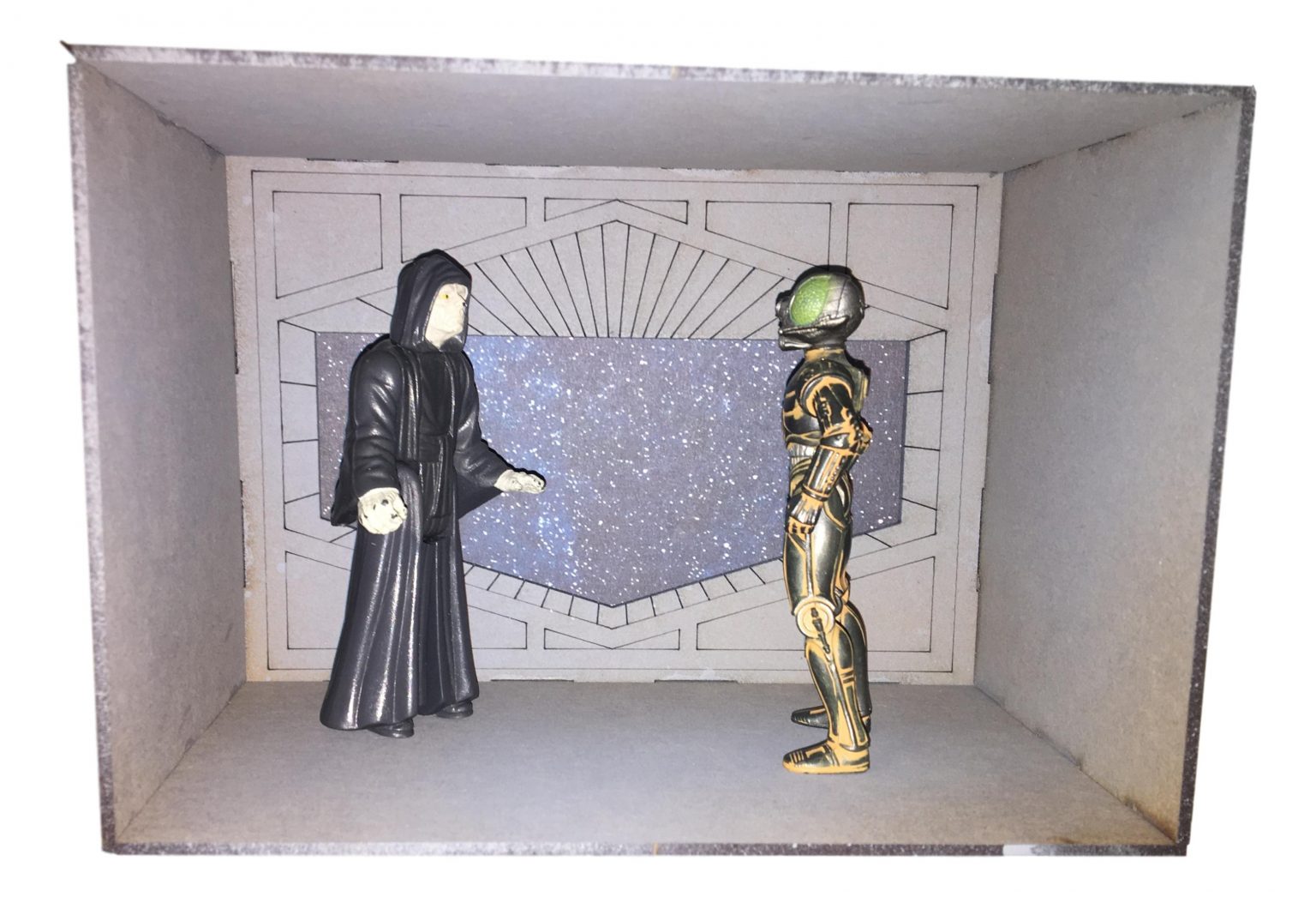 Mini Scene Box #3 Action Figure Spaceship Diorama 3.75″ 1/18 Scale ...