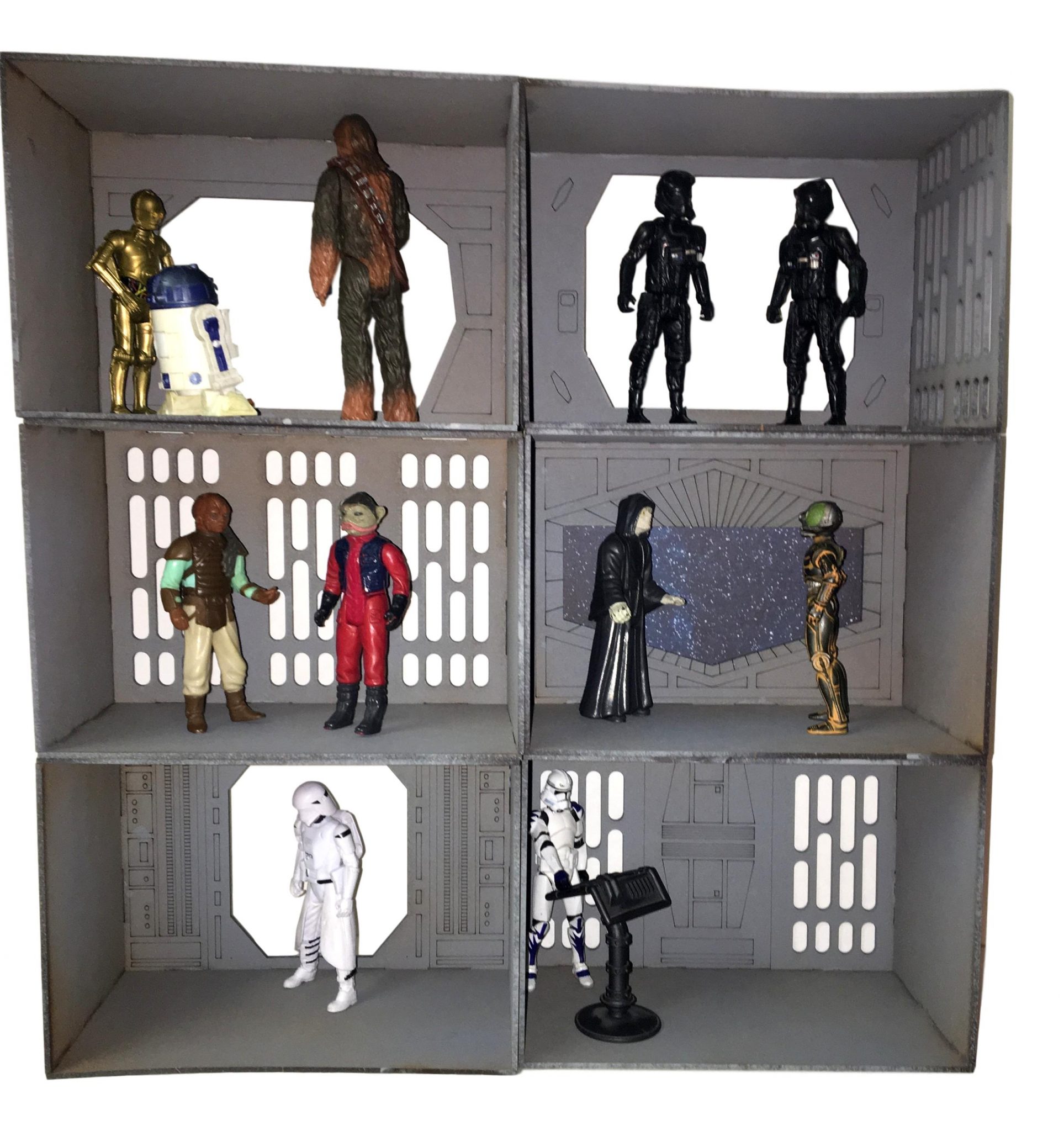 Mini Scene Box #1 Action Figure Spaceship Diorama 3.75″ 1/18 Scale ...